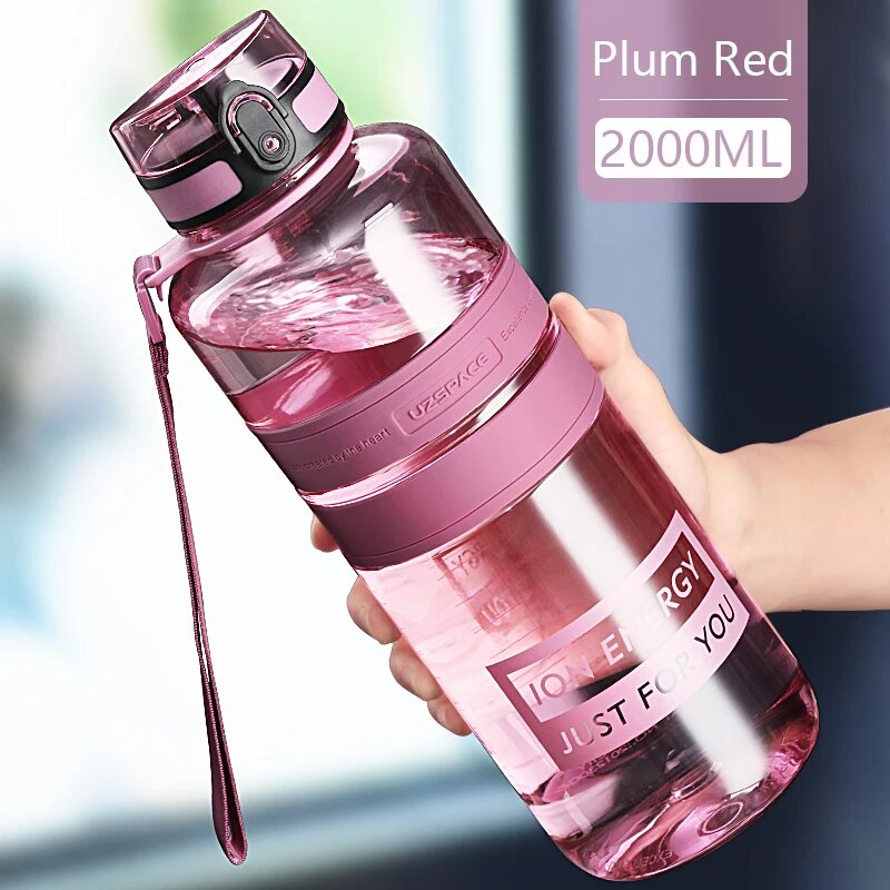 Бутылка для воды Copolyester 1л/1,5л/2л Розовый, 2000ml Plum Red