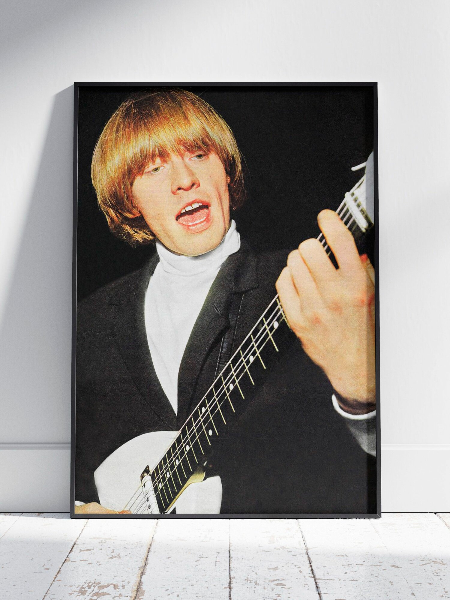 Плакат на стену для интерьера Роллинг Стоунз (Брайан Джонс - Brian Jones 1) - Постер по музыке и артисту формата A4 (21x30 см)