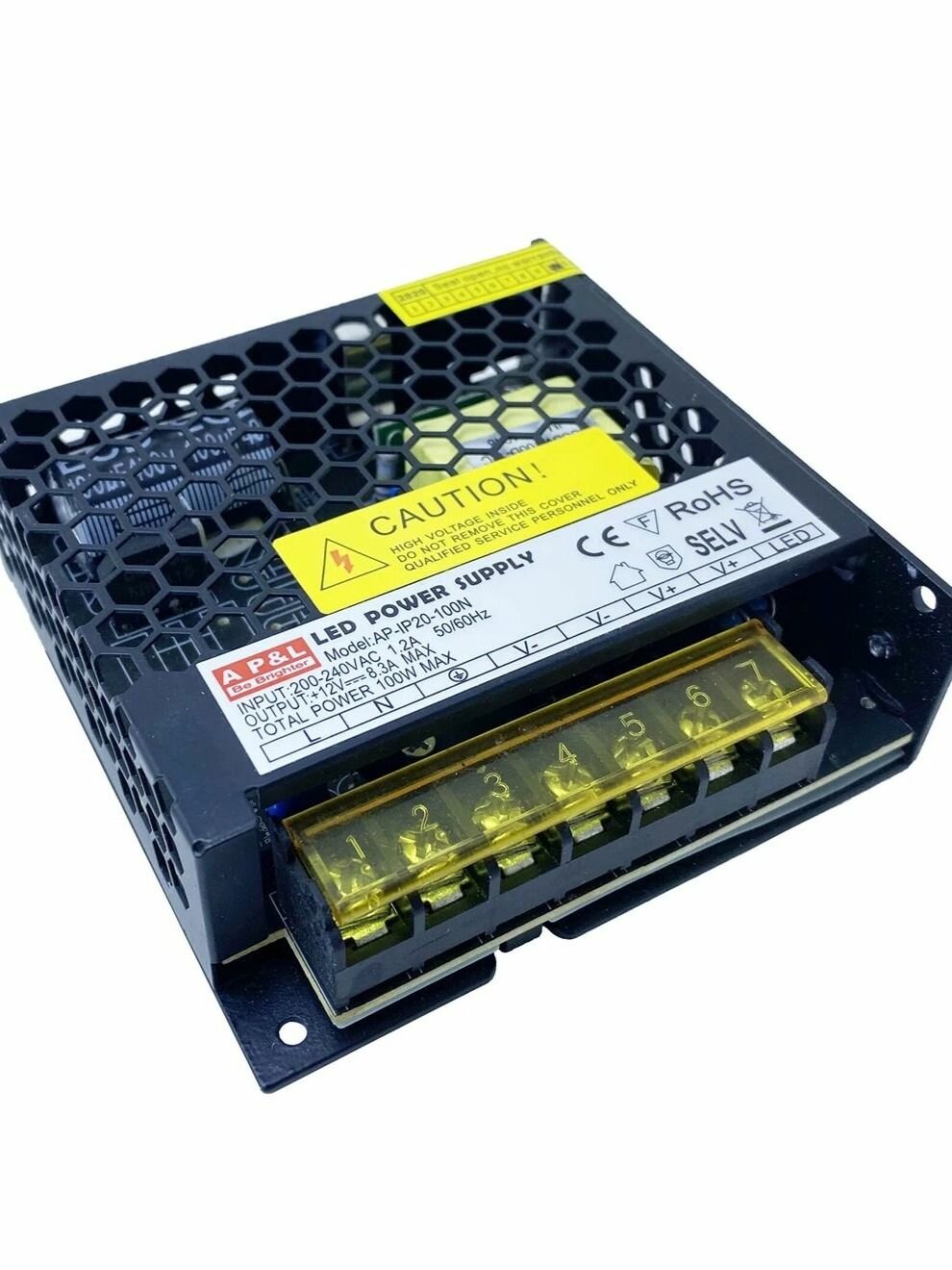 Блок питания интерьерный ALUX, IP20, 12 В, 100 Вт