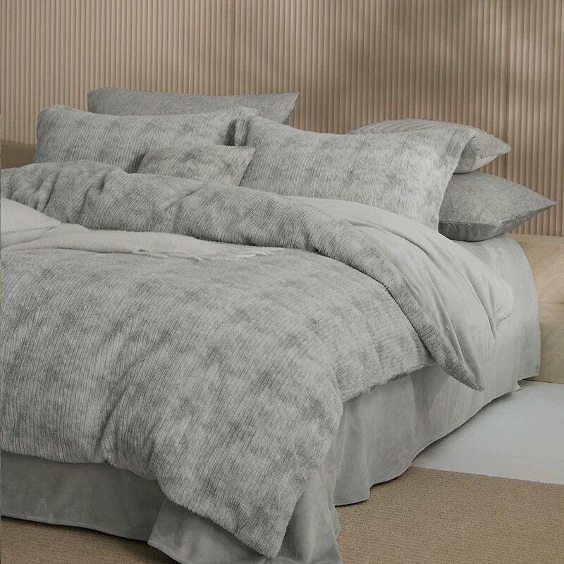 Комплект постельного белья Baoman Home Textiles из утолщенного флиса Meow Meow для осени и зимы, теплый фланелевый