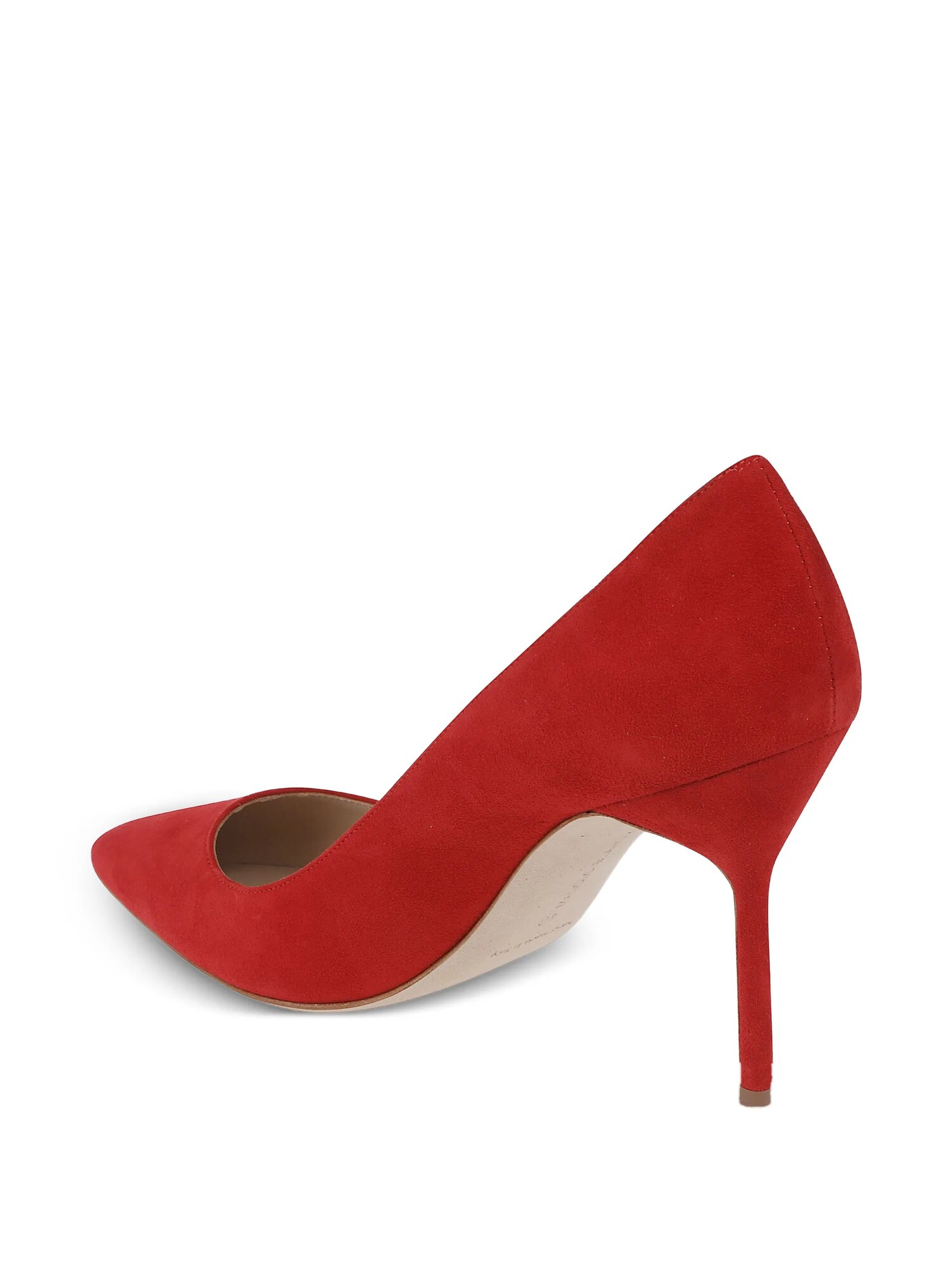 Туфли Manolo Blahnik BB pointed-toe suede pumps, размер 37, красный — фото 1