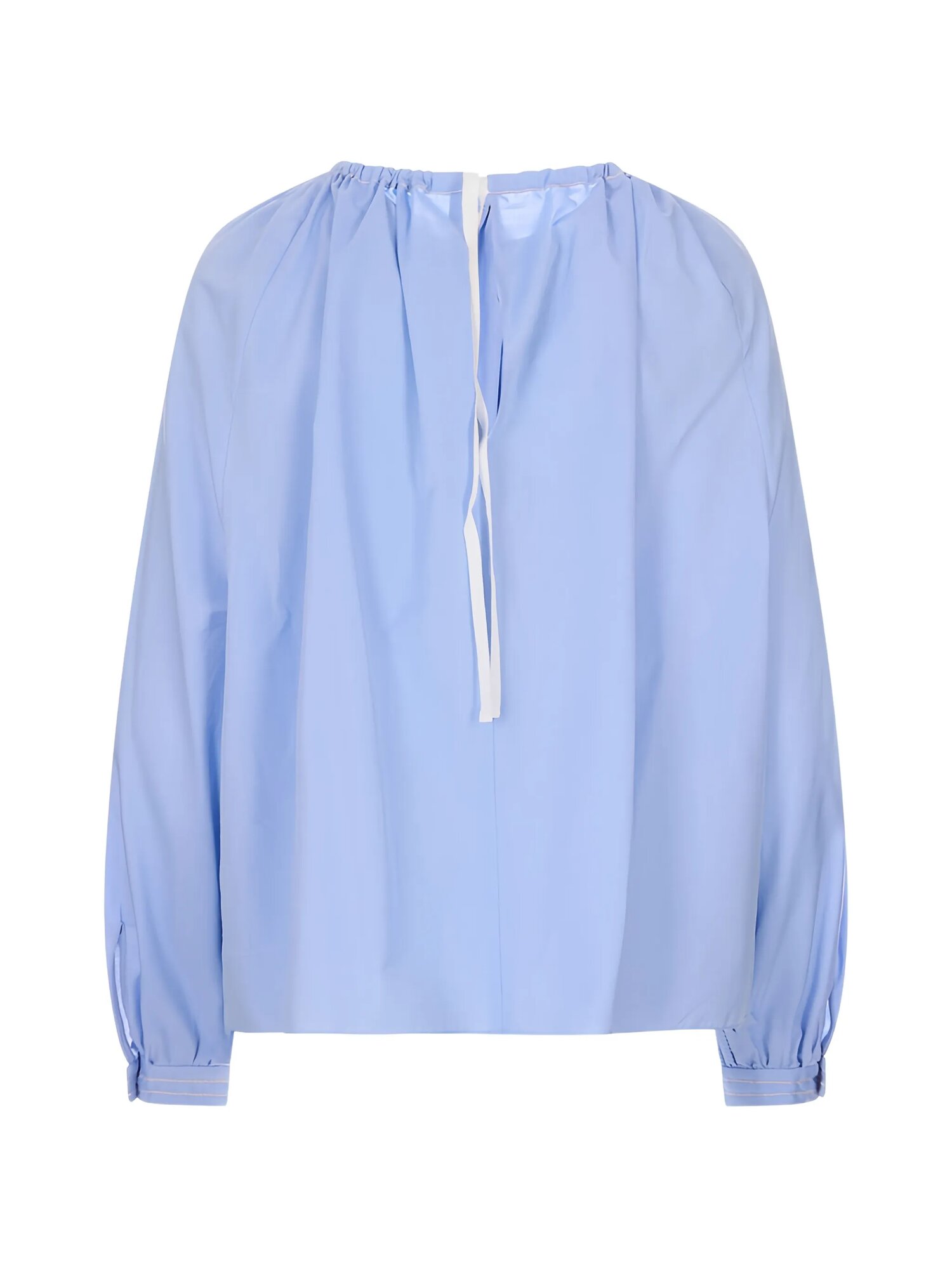 Топ Marni Gathered-neck tunic, размер 44, blue — фото 1