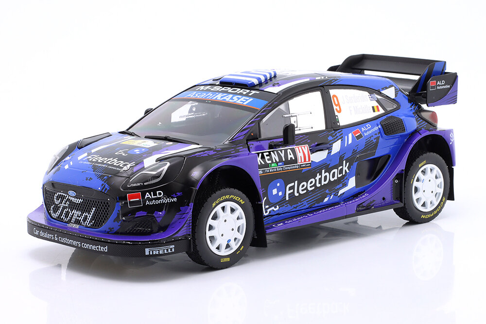 Модель коллекционная SOLIDO Ford puma rally 1 no 9 wrc rally kenia 2022