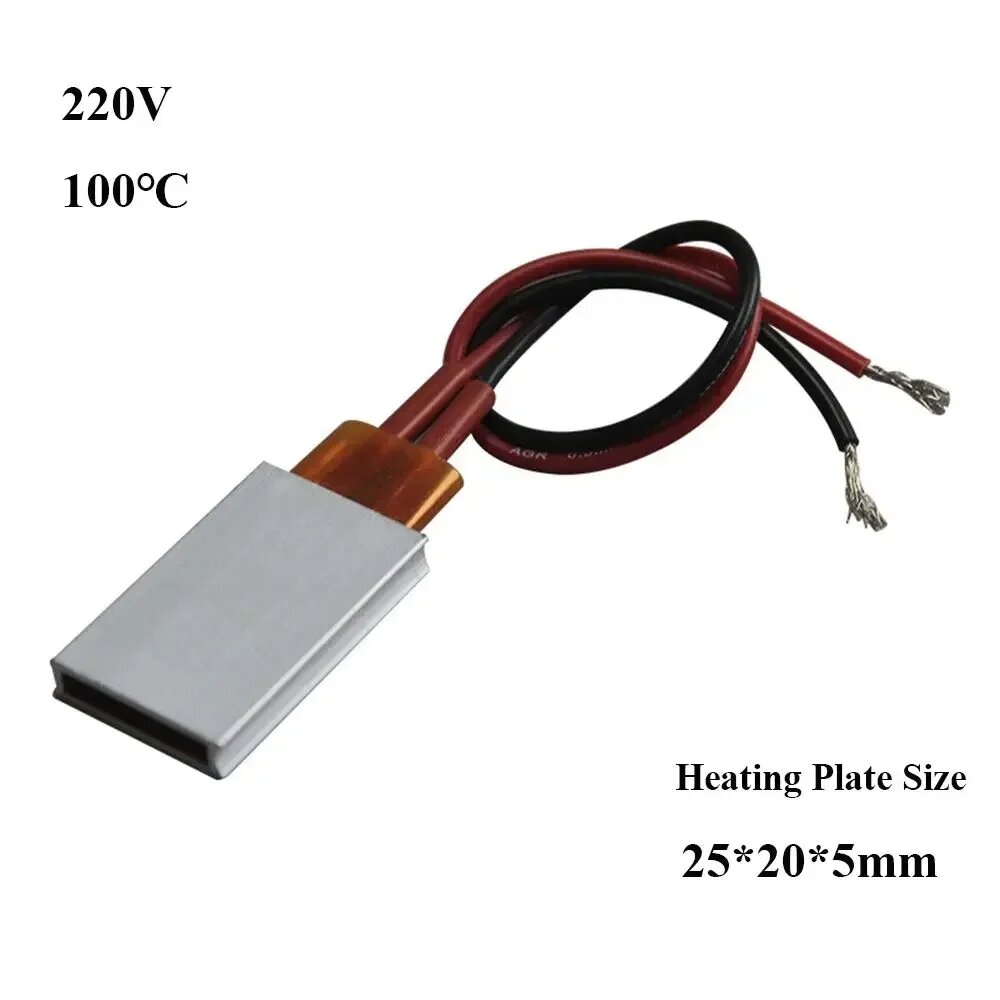 Нагреватель керамический 220V, 100°C, 25x20x5 мм
