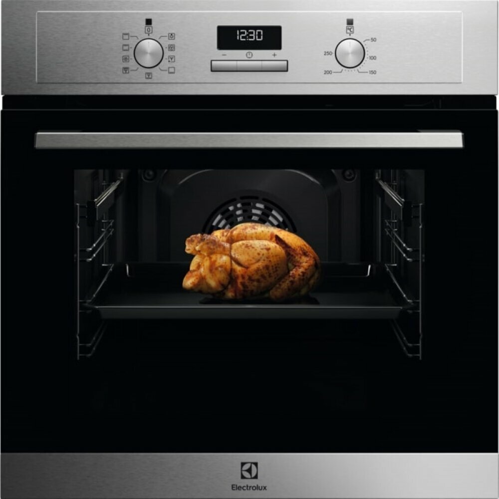 Духовой шкаф Electrolux EOF3H50BX, нержавеющая сталь, 8 режимов, паровая очистка