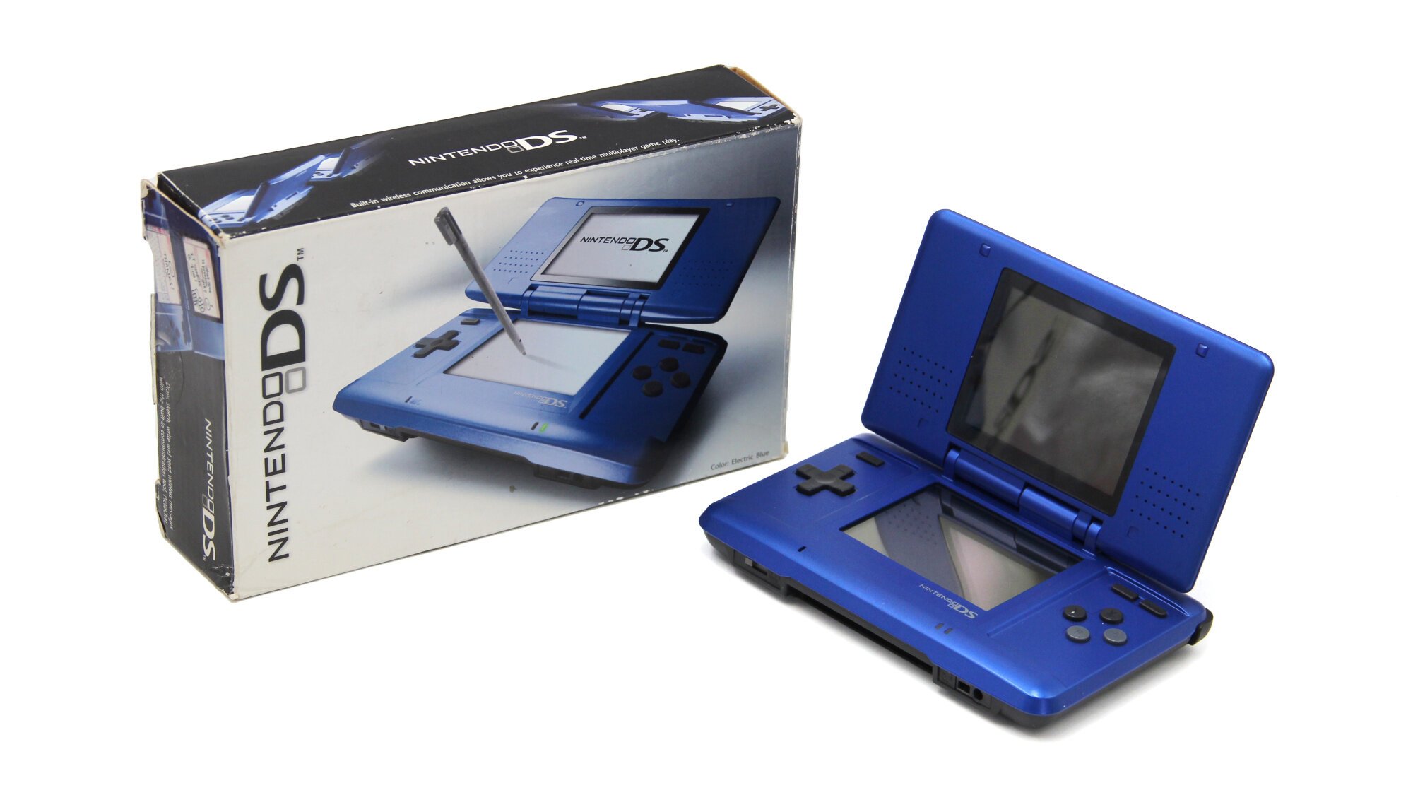 Игровая приставка Nintendo DS Fat Electric Blue В коробке