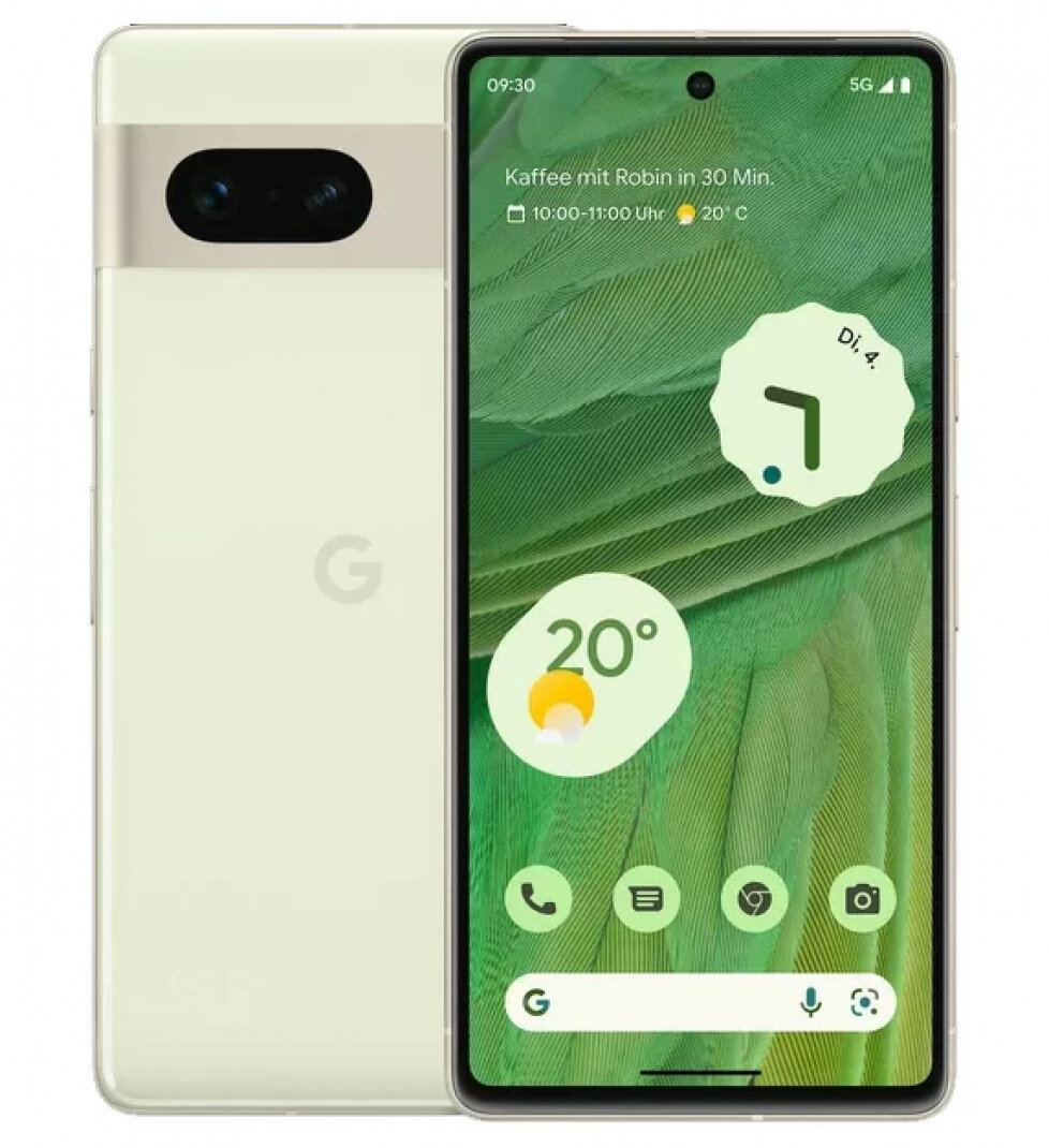 Смартфон Google Pixel 7, 5G, NFC, OLED, 8/256Gb, Lemongrass (Светло-зеленый)