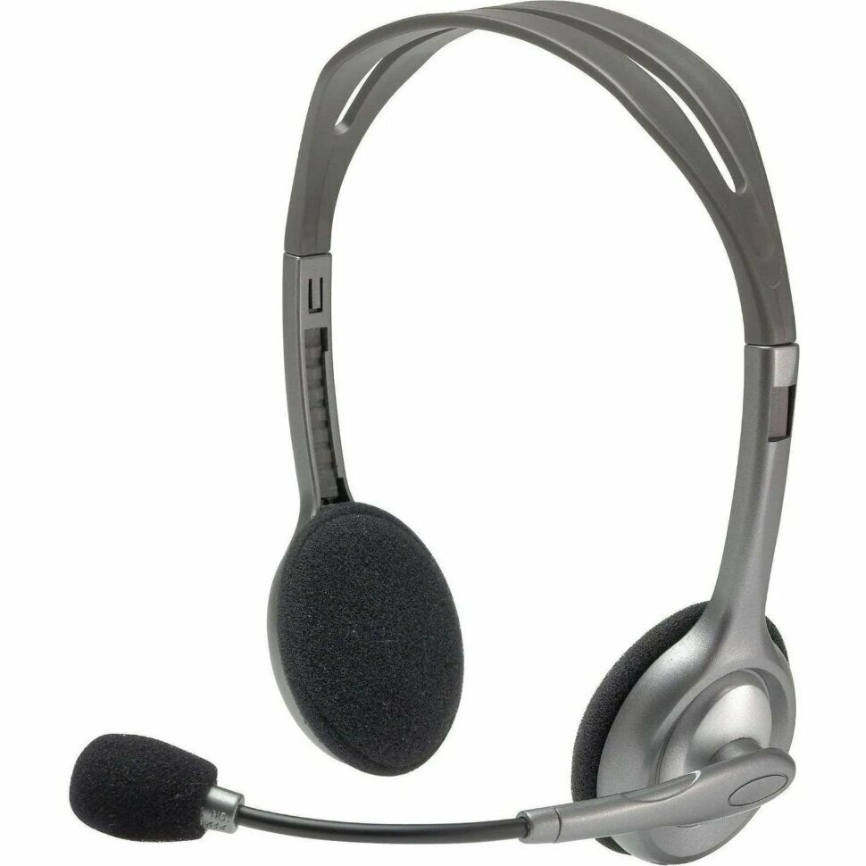 Гарнитура Logitech Stereo Headset H110 Silver [981-000459, 2207602
