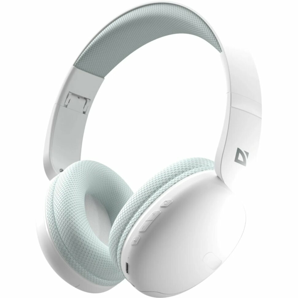 Наушники Defender FreeMotion B480 белый, микрофон, Bluetooth, 2487939
