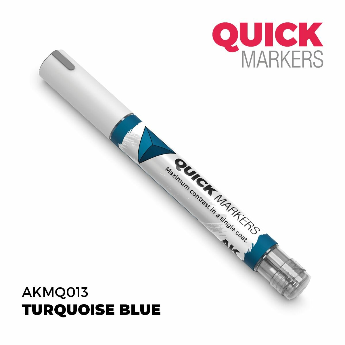 Маркер-кисть AK Turquoise Blue - Quick Marker — фото 1