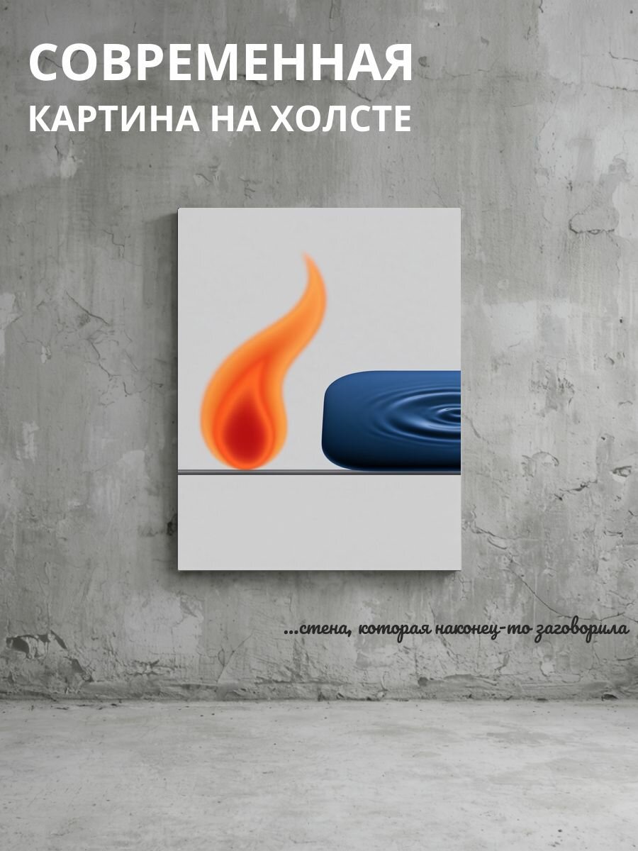 Картина на холсте Цветовая композиция 20x30 см