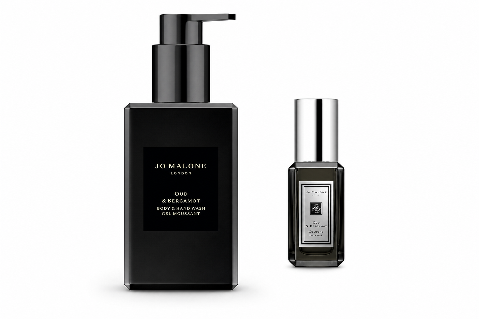 Набор Jo Malone, Oud Bergamot, Гель для душа 250 и одеколон 9 мл