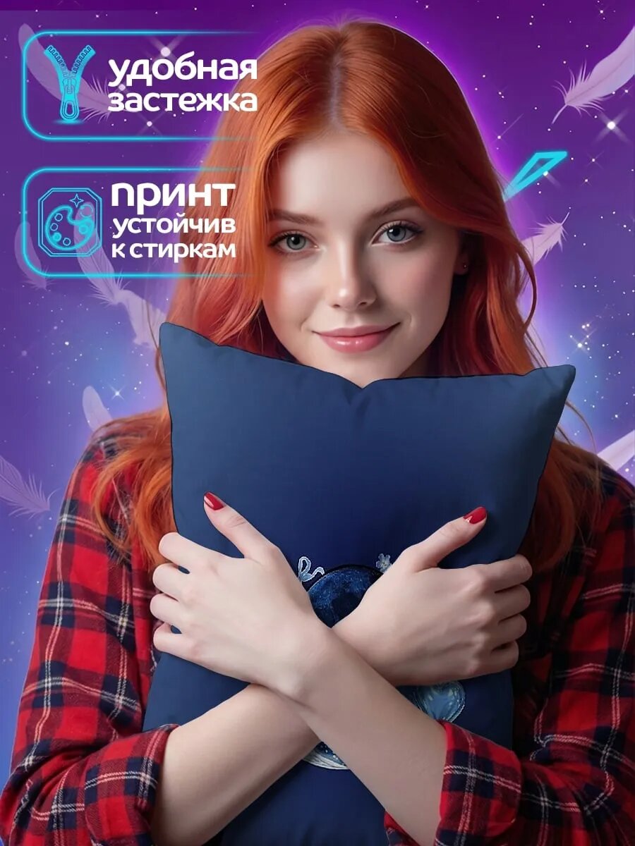 Подушка дакимакура Синий кит — фото 1