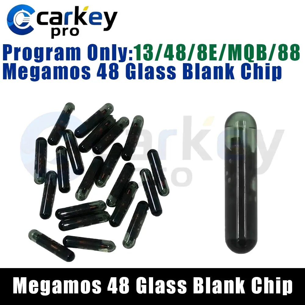 Carkeypro Megamos 48 Glass Blank Chip 10 кнопок