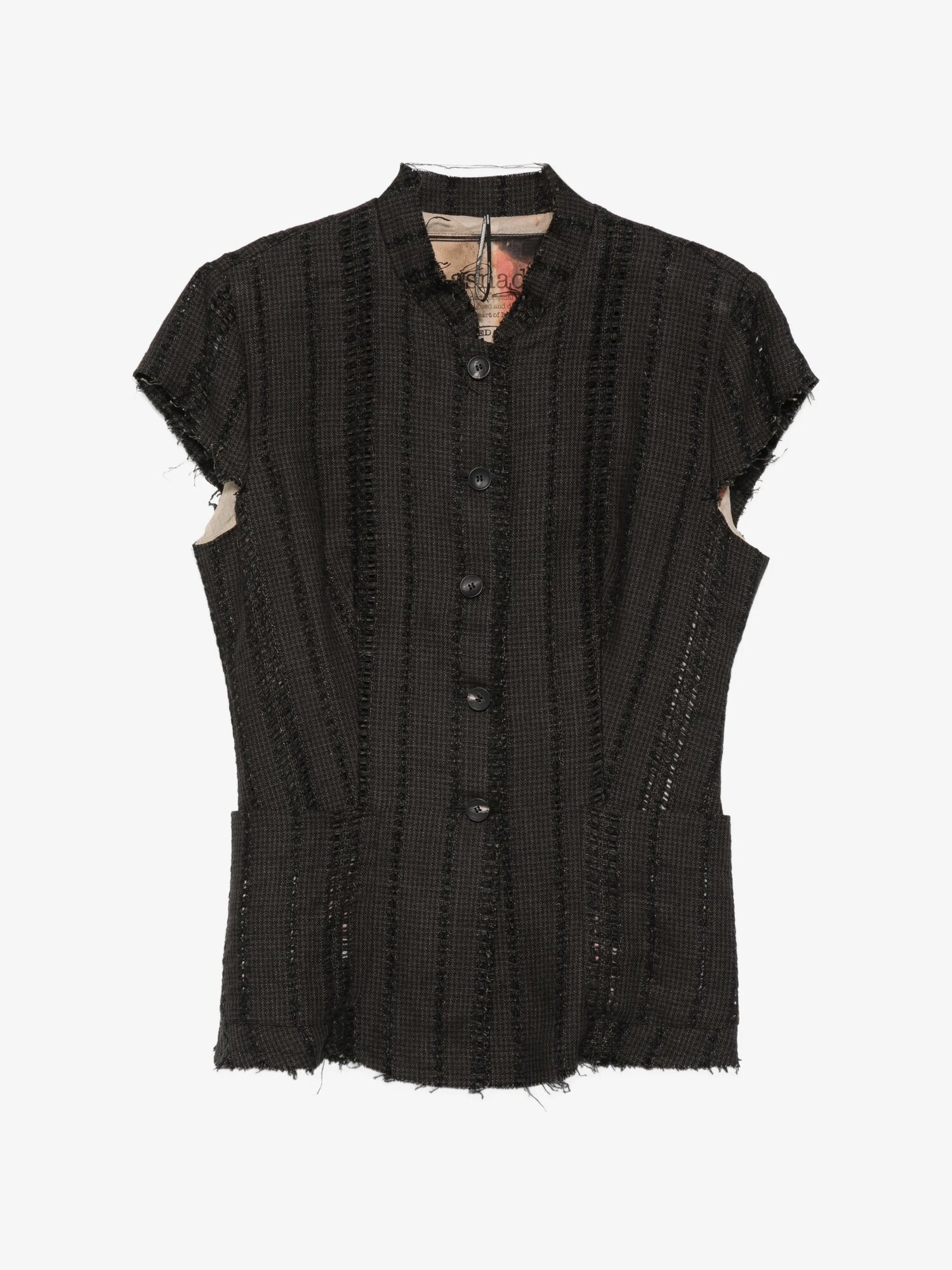 Куртка Button fringed jacket