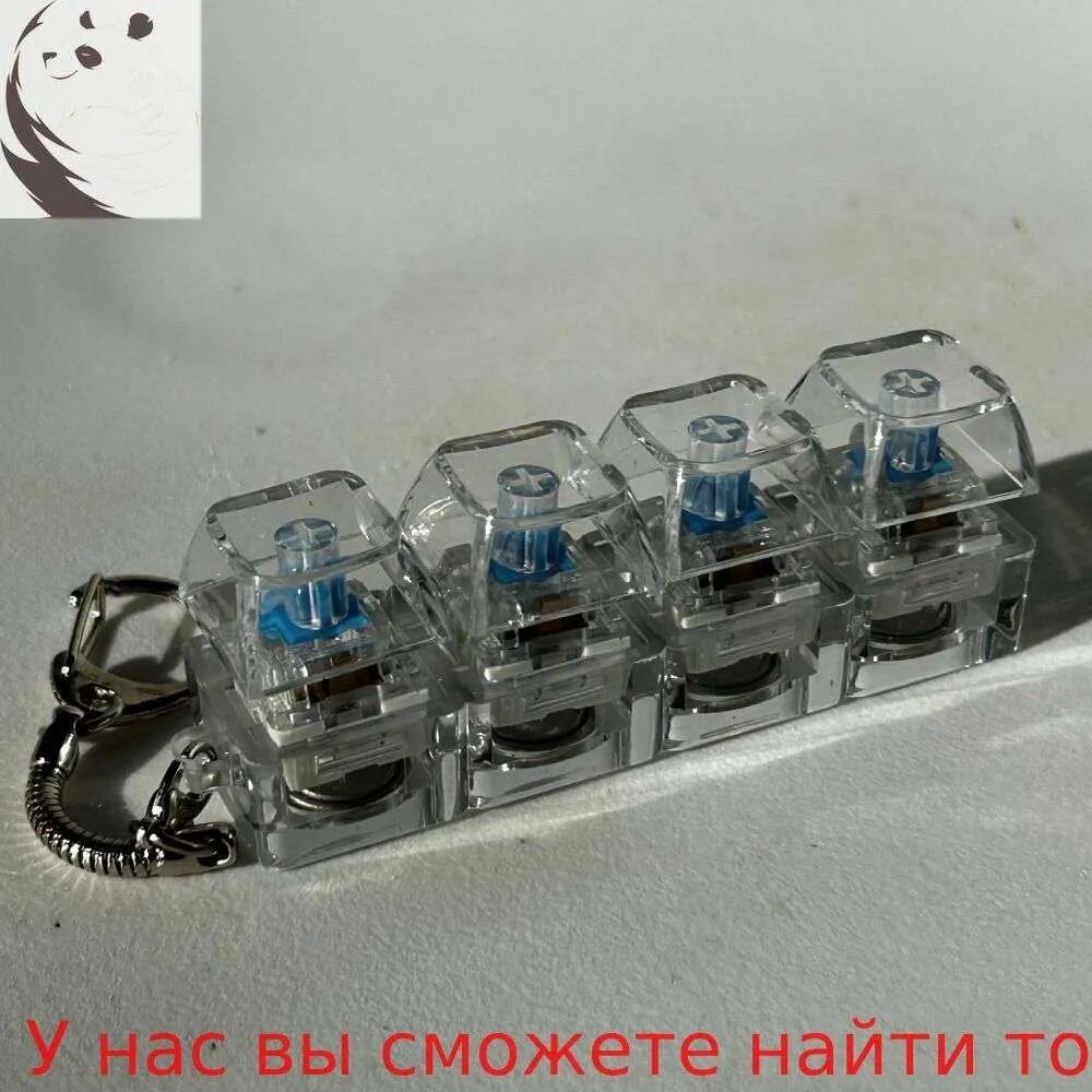 Игрушка-антистресс в виде пальца клавиатуры, 9 клавиш, черный цвет, 1 штука в упаковке — фото 1