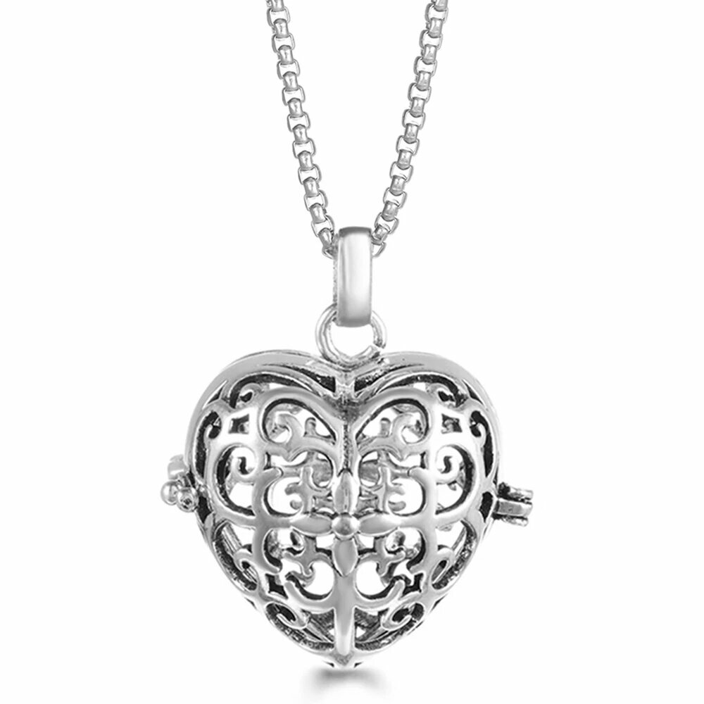 MODKISR подвеска-медальон с эфирным маслом Серебряный, Necklace 1Pcs