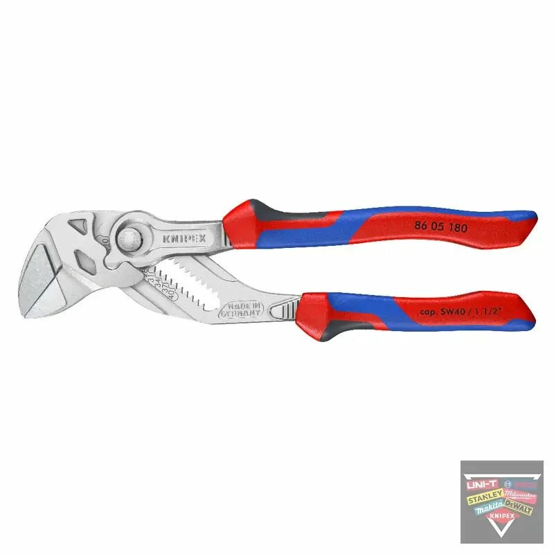 Плоскогубцы и гаечный ключ KNIPEX 86 05 180 8605180