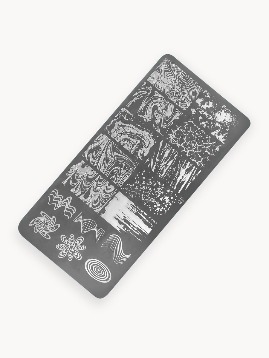 Пластина для стемпинга металлическая «Узор», 12×6 см