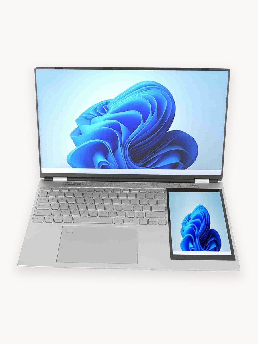 Ноутбук с двойным экраном 1920x1080 15,6 дюйма IPS 1280x800 7 -дюймовый сенсорный экран IPS 16 ГБ отпечатка пальца разблокировать ноутбук 100–240 В 16 ГБ+2 ТБ в Великобритании