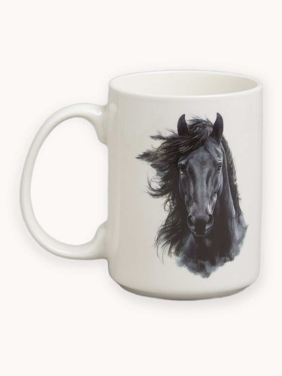 Кружка Lefard "Лошадь", 500 мл, 13,8х8,7х11,7 см, Символ года 2026, фарфоровая, для чая и кофе
