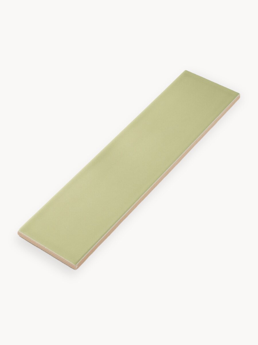 Керамическая матовая настенная Аник фисташка изумруд 30х7,5 см 44 шт мелкоформатная Йорта, для стен, ванной