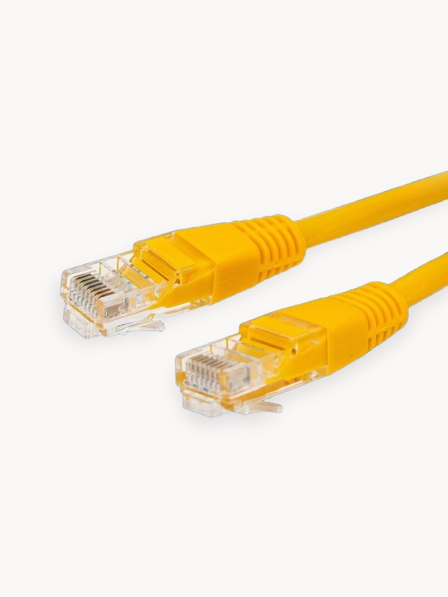 Кабель патч-корд U/UTP 5e кат. 2м Filum FL-U5-2M-Y 26AWG(7x0.16 мм), омедненный алюминий (CCA), PVC, жёлтый
