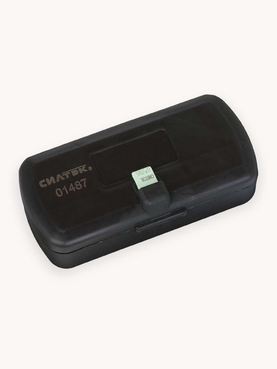 Пенал для ключей пластиковый черный для многоразового опечатывания 133х62х33 мм 1 шт.