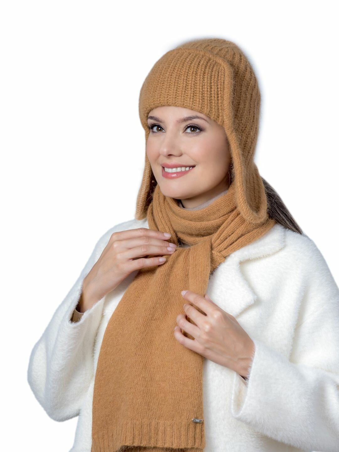 Шапка-ушанка для женщин