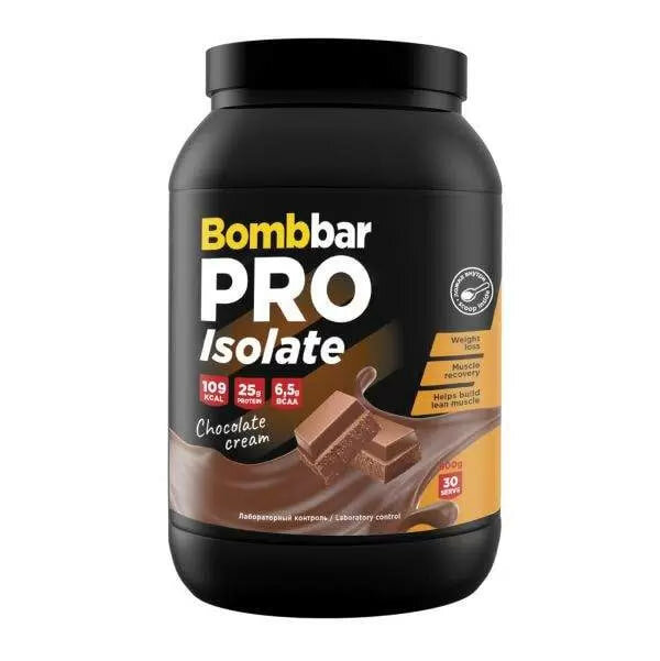 Протеин BOMBBAR PRO Isolate, 900 гр, шоколадно-сливочный