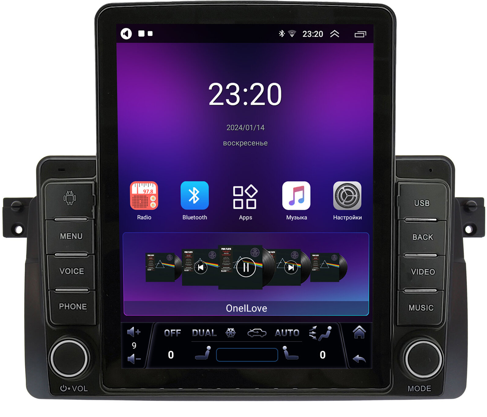 Штатная магнитола Canbox GTR095-9163 для BMW 3 (E46) 1998-2007 на Android 10 (QLed, 4/64, DSP, CarPlay)