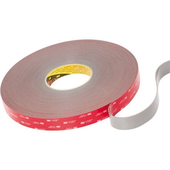 Лента клейкая монтажная 3M VHB GPH 110, двусторонняя, термостойкая, 12мм x 5 м