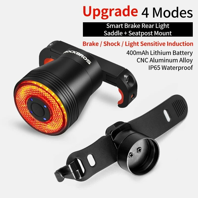 ROCKBROS Smart Bicycle Rear Light Q5 Черный, Q50 Saddle Seatpost