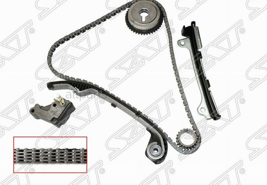 SAT TK-NS209-J Комплект замены цепи ГРМ NISSAN QG16DE/QG18DE 01- (под VVTI)