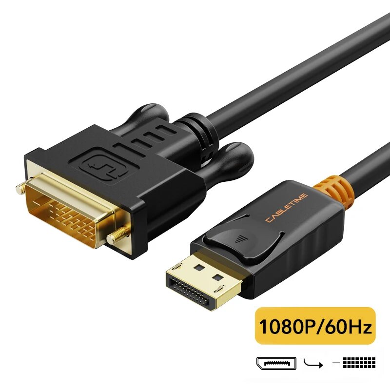 CABLETIME кабель DisplayPort - DVI 1.8 м 2 м