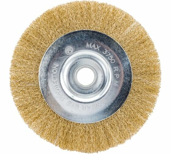 Щетка плоская (200х22 мм; латунированная проволока) для УШМ vertextools 12099-200