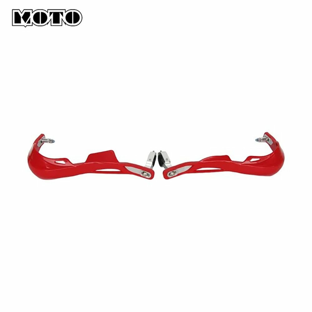 Защита рук для мотоцикла MOTO Racing H-03 красная, алюминиевые крепления.