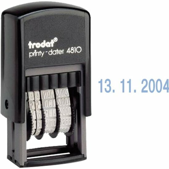 Датер Trodat 4810В пластик, 1 стр, 3.8 мм, банк