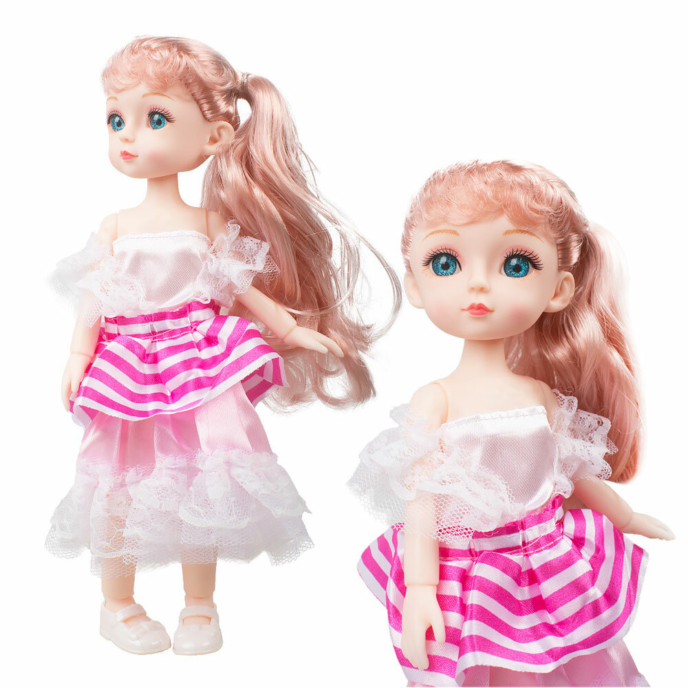 Кукла шарнирная с длинными волосами 23 см TONG DE (A380-L53)