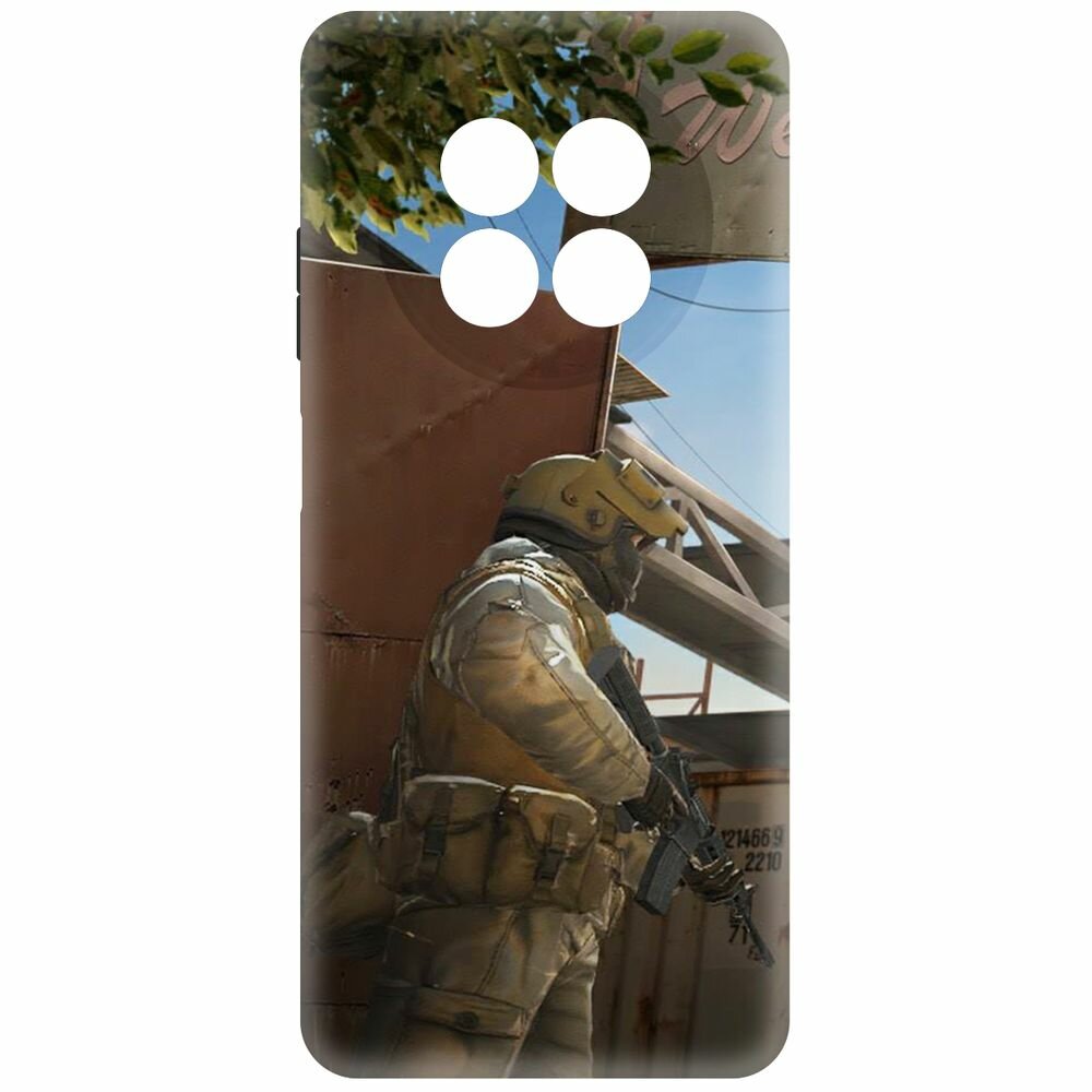 Чехол-накладка Krutoff Soft Case Cтандофф 2 (Standoff 2) - Rust для Realme 12 5G черный