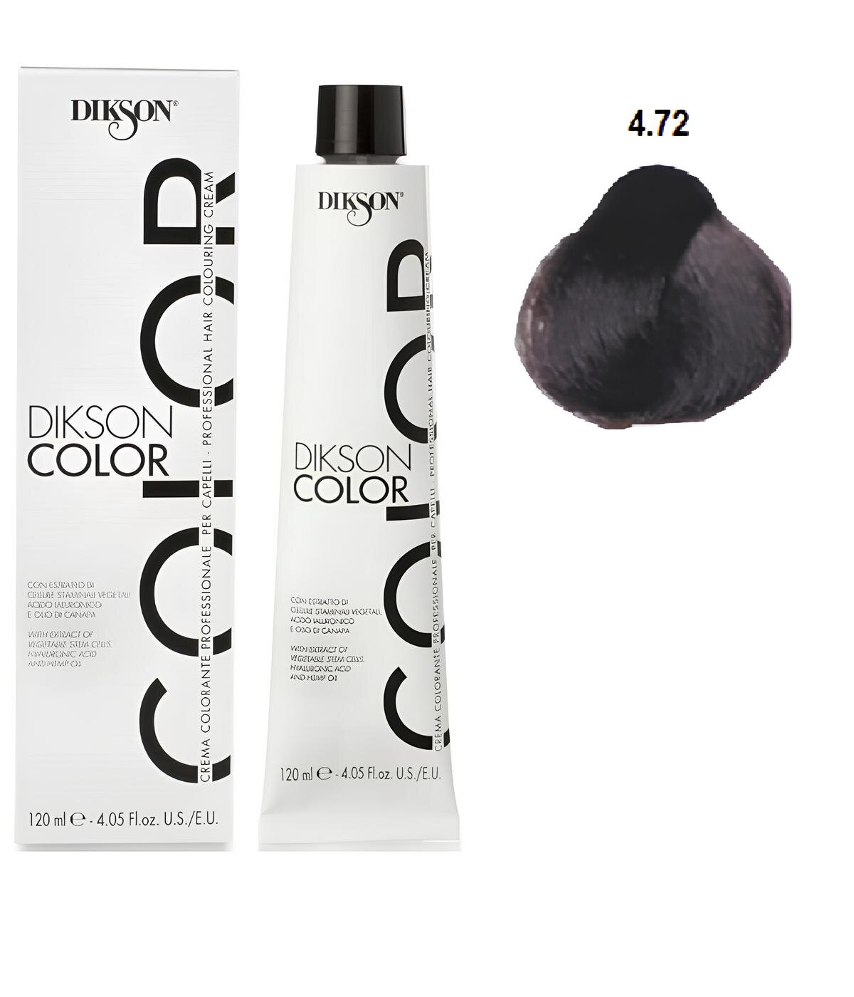 Краска для волос DC 4/72 шоколадно-каштановый Dikson Castano Cioccolato, 120 мл