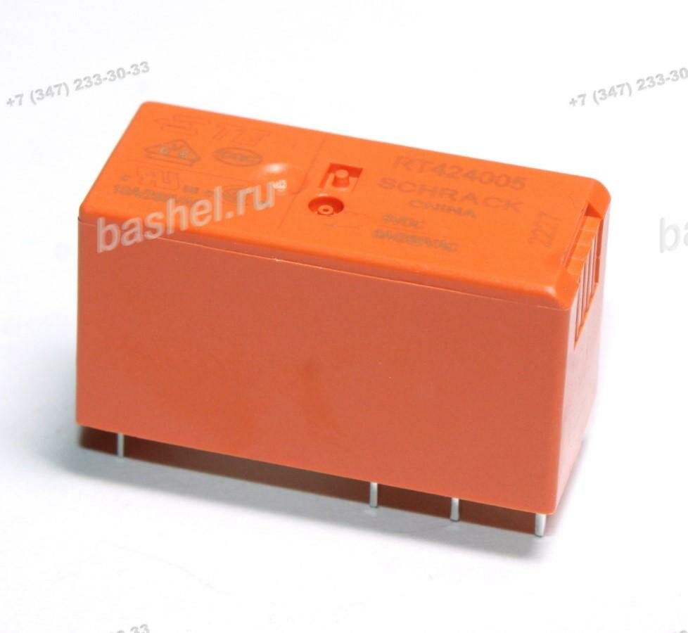 RELAY 1-1649329-0 (RT424005), Реле, TE, (упр:5В/DC, комм: 8A/250В/AC, 2NO/2NC, AgNi, R-coil:360Ом)