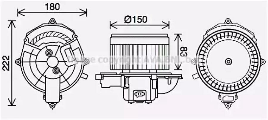 AVA CN8310 Вентилятор системы кондиционирования