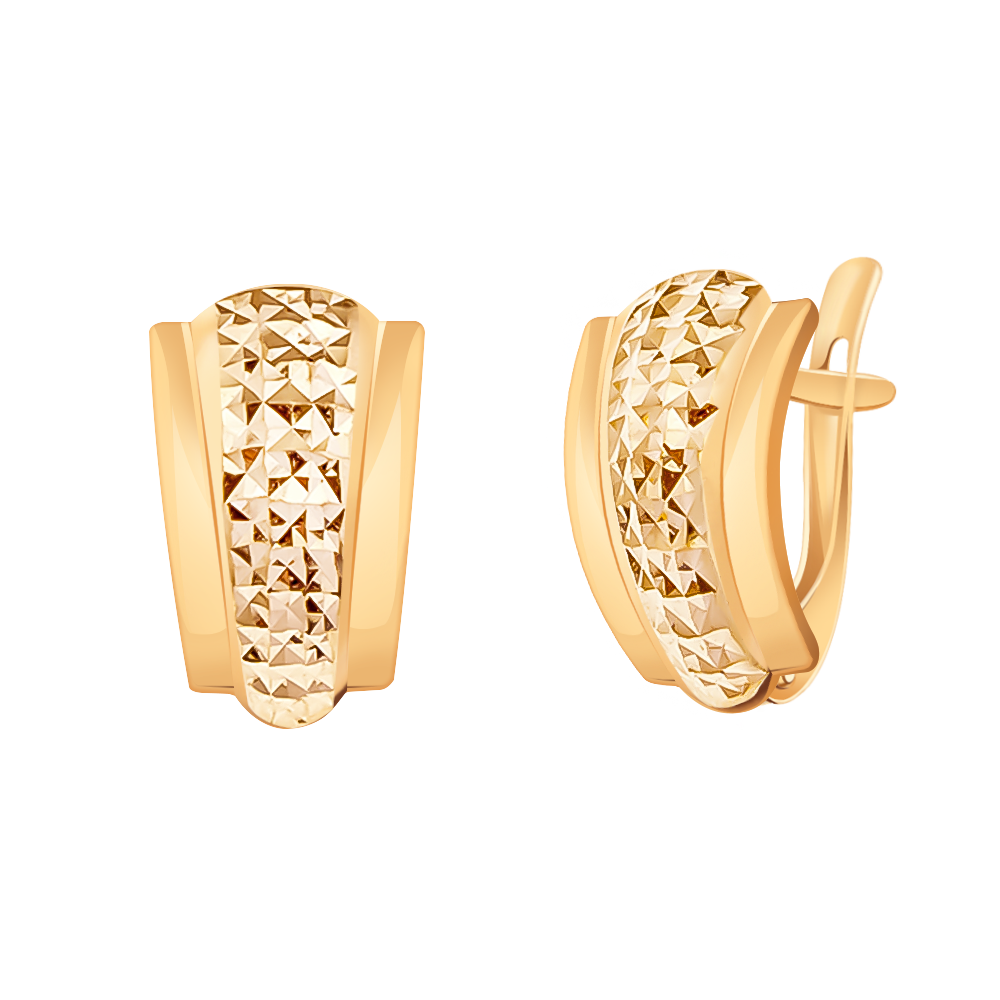 Серьги, красное золото, 585 проба