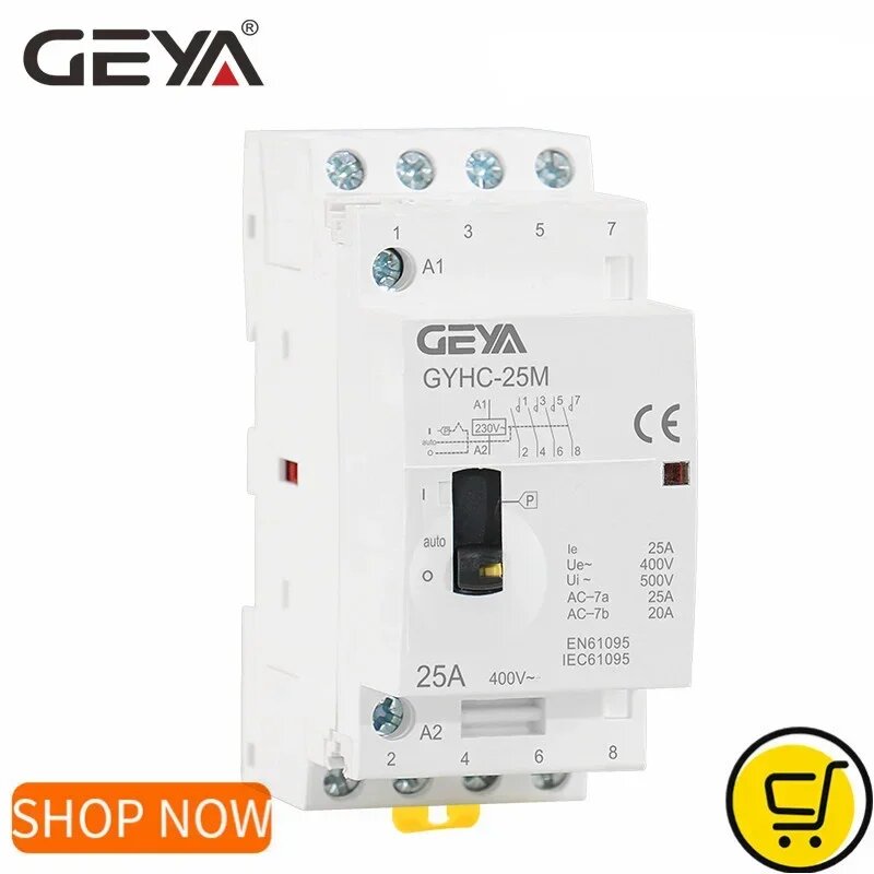 GEYA GYHC Ручной контактор 4P 25A 4P 25A 4NO 220V