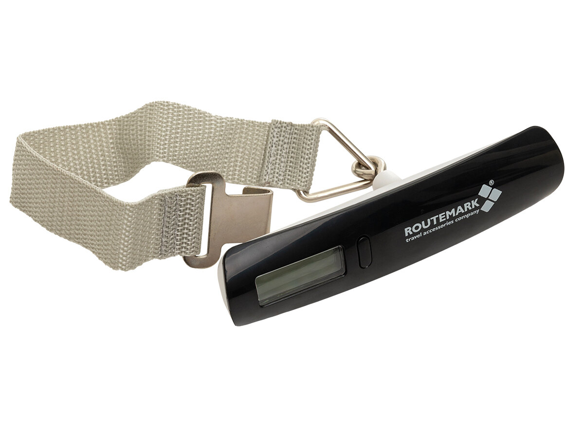 Весы безмен багажные, AE25 чёрные Routemark