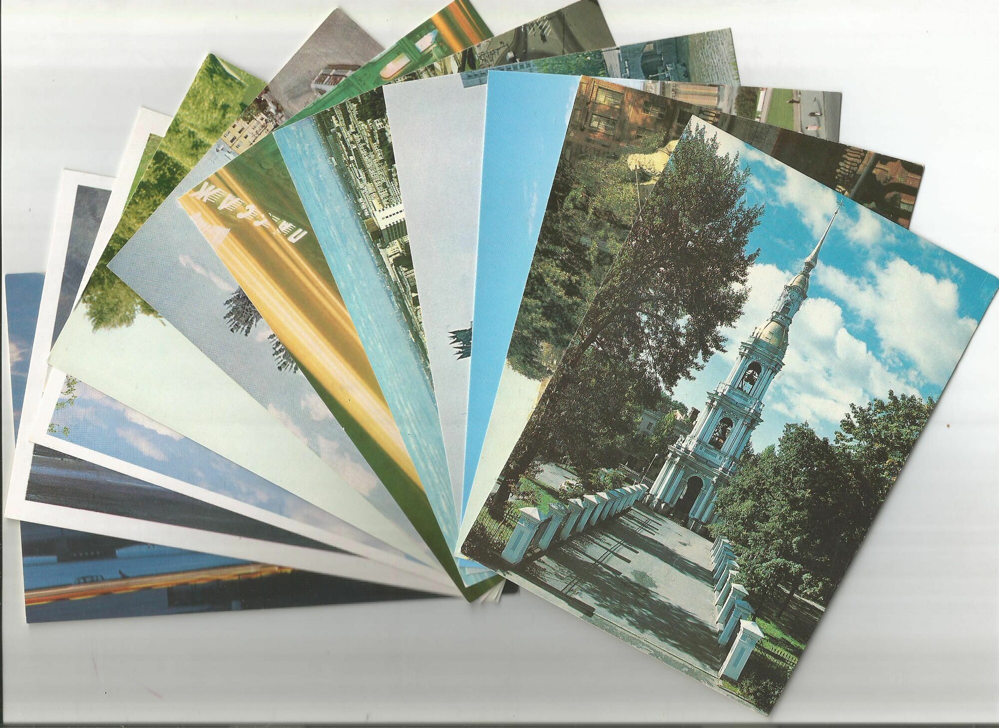 Набор открыток СССР 1965-1991 год. Города. Ленинград . Чистые, комплект 11 штук. Карточка коллекционная