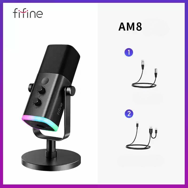 Многофункциональный микрофон fifine AM8 RGB