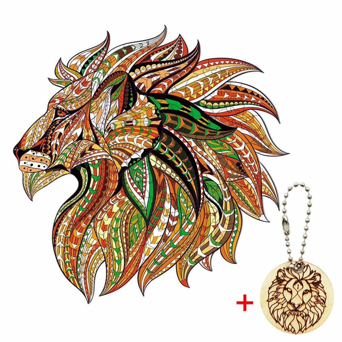 Новинка 2021 года, головоломка «Лев», 3D-деревянная головоломка для детей, деревянные поделки своими руками, игрушки для