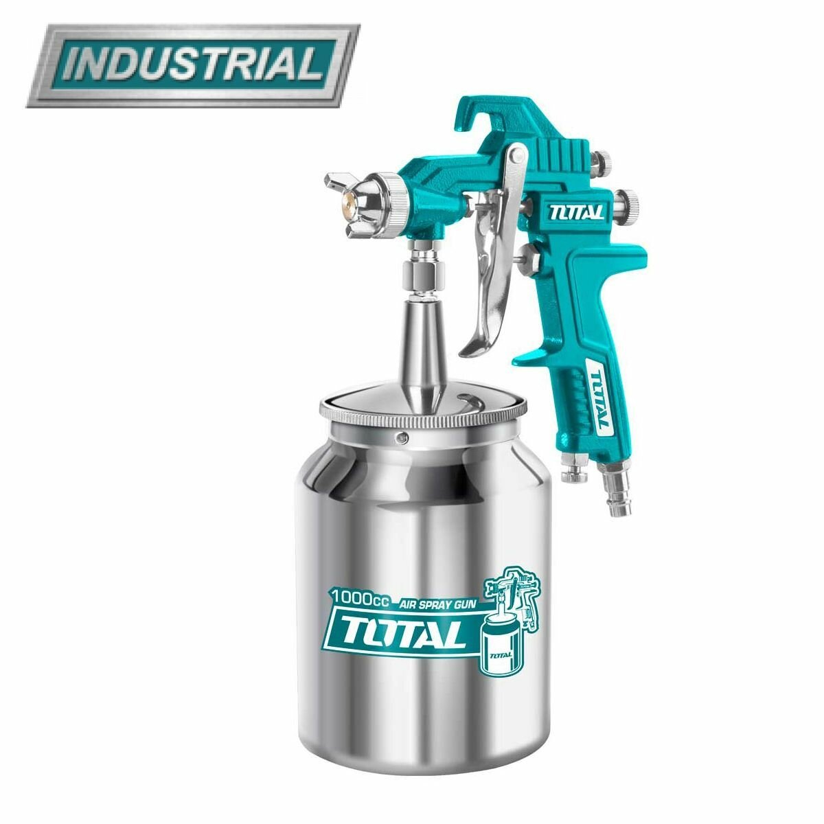 Краскораспылитель TOTAL TAT11005, регулировка подачи, диаметр сопла 1,5/2 мм